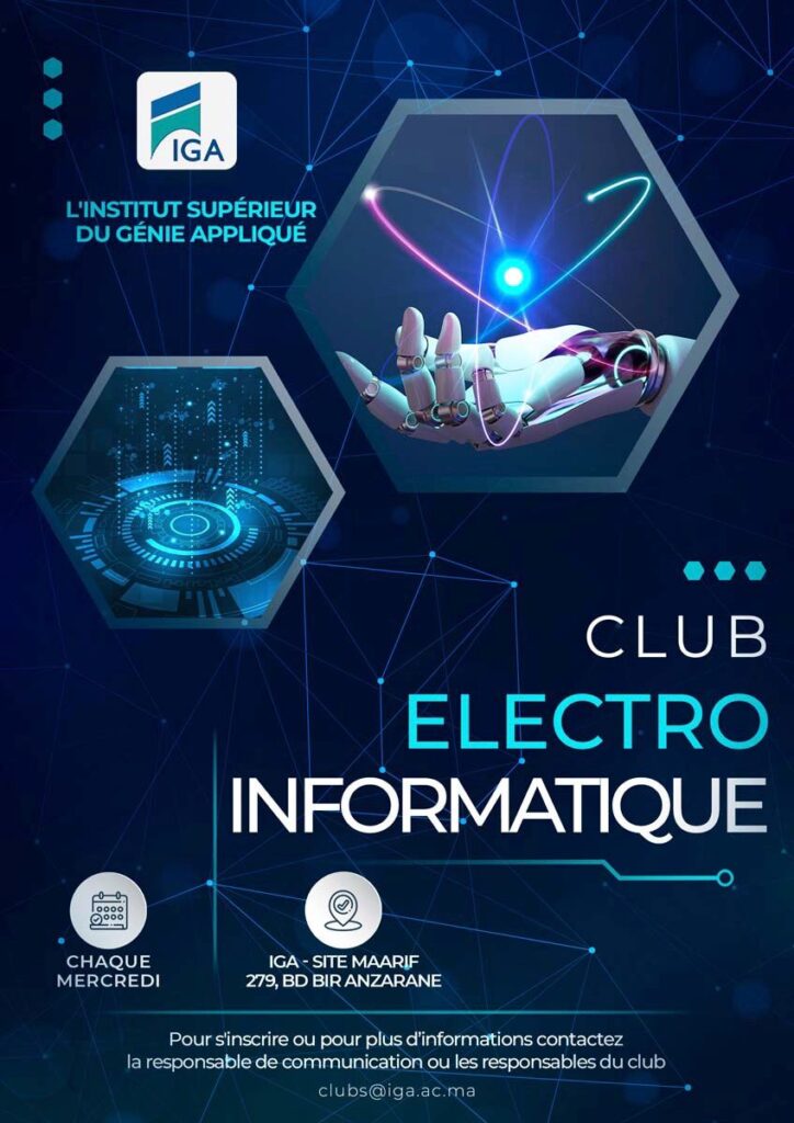 Affiche club eltro-Info | Ecole IGA